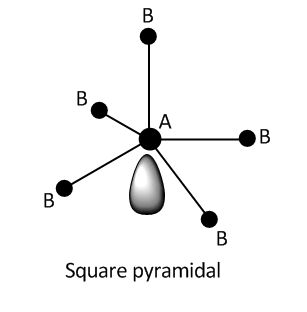 What is the shape of AX_5E? A) V-Shaped B) Square Pyramid C) T-Shaped D ...