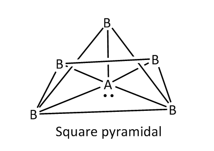 What is the shape of AX_5E? A) V-Shaped B) Square Pyramid C) T-Shaped D ...