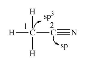 Draw, and label the hybridization, and bond angle for carbon atoms in ...