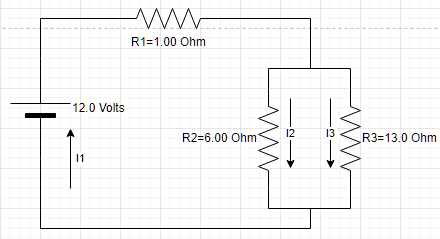 The figure shows the resistors set up in a series and parallels ...