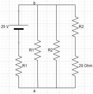Consider the circuit shown in the figure below. (Assume R1 = 12.0 Ω and ...