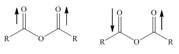 Why do anhydrides show two carbonyl peaks? | Homework.Study.com