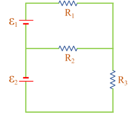The batteries have emfs of E_1 = 9.00 V and E_2 = 12.00 V and the ...