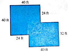The figure below shows the floor plan for a one-story house. Calculate ...