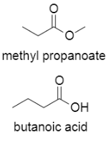 Why does methypropanoate have a lower boiling point compared to ...