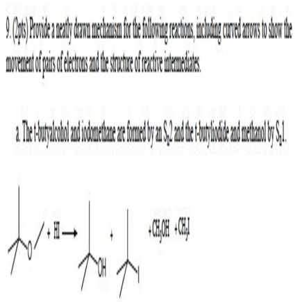 Provide a neatly drawn mechanism for the following reactions, including ...