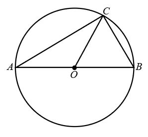 Use vectors to show that an angle inscribed in a semicircle is a right ...