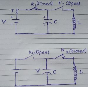 A 7.30-nF capacitor is charged up to 12.0 V , then disconnected from ...