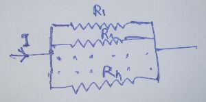 A parallel combination of an 2 \Omega resistor and an unknown resistor ...
