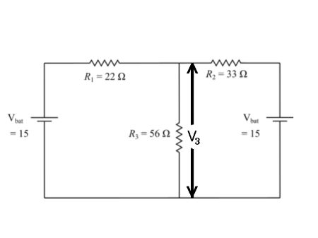 Calculate the voltage drop across the resistor R2 shown in the figure ...