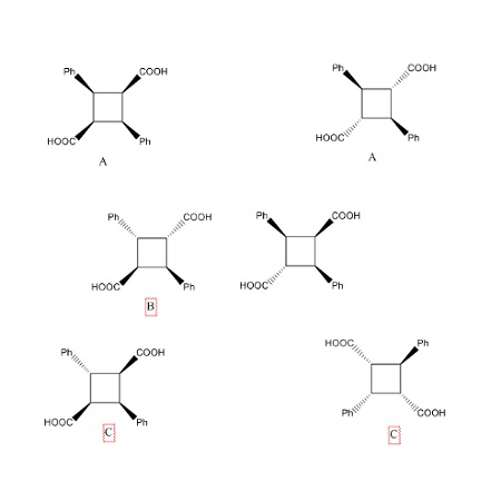 Draw the structures indicating stereochemistry for the six possible ...