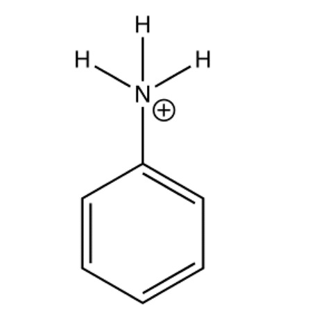 Draw the structure of protonated aniline (anilinium ion) and its ...