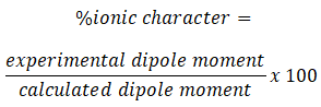What is the percent ionic character of the H-I bond? | Homework.Study.com