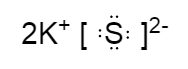 Draw the Lewis structure for K_2S. | Homework.Study.com
