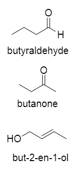Draw the line-angle structure of three constitution isomers for the ...