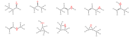 Draw Lewis structures for the nine isomers having molecular formula C ...