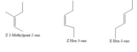 Draw and name the 17 alkene isomers, C_6H_{12}, including E, Z isomers ...