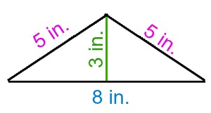 How to find the area of an isosceles triangle | Homework.Study.com