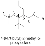 Give the IUPAC name for this alkane. image - Find the longest carbon ...