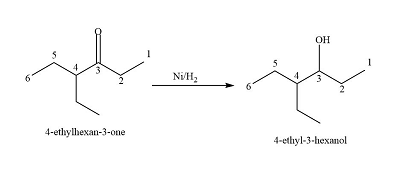 Draw the structure of the compound that would produce 4-ethyl-3-hexanol ...