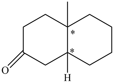 Mark the chiral center in the given molecule with an asterisk. How many ...