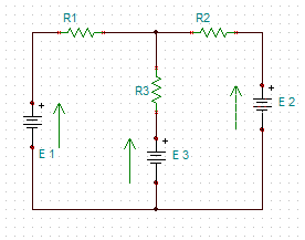 In the circuit shown E_1 = 3.0 V and E_2 = E_3 = 1.5 V. Also R_1 = 2 ...