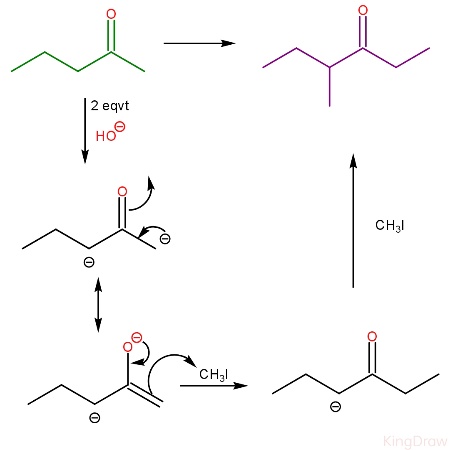 How can pentane-2-one be converted to the given compound? | Homework ...
