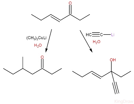 Draw the product when each compound is treated with either (CH3)2CuLi ...