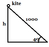 As you fly your kite with your new 1,000-foot string, you notice that ...