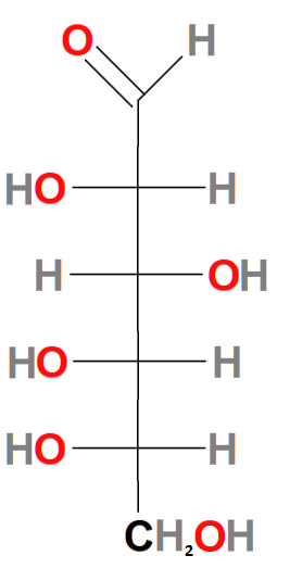 D Glucose Structure Linear