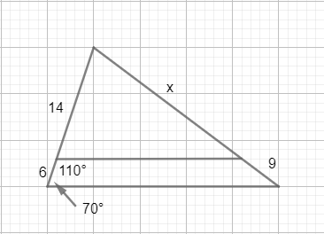 Find the value of x below. | Homework.Study.com