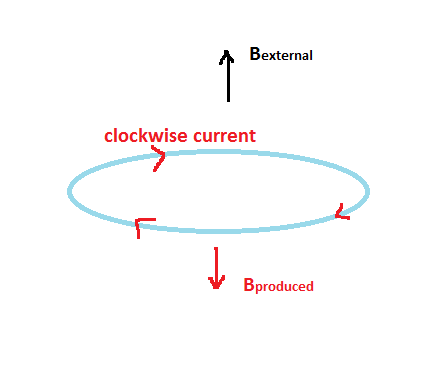 The plane of a flat, circular loop of wire is horizontal. An external ...