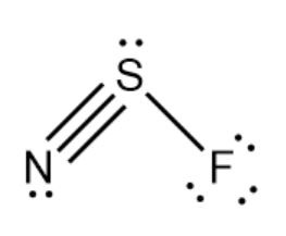 Draw the Lewis dot structure for NSF. | Homework.Study.com
