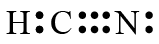 What is the Lewis structure of HCN? | Homework.Study.com