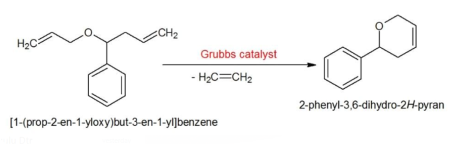 Draw the product formed from the ring-closing metathesis of the given ...
