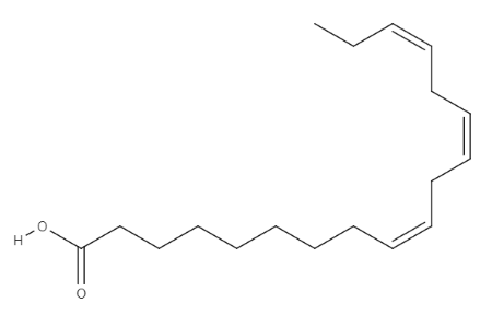 Draw the correct structural formula for linolenic acid. Is the fatty ...