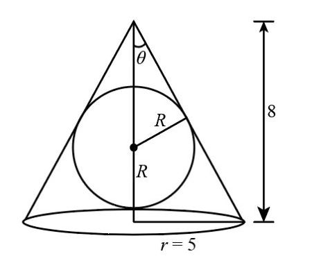Find the volume of the largest sphere that can be inscribed within a 5. ...