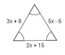 Find the side length of the equilateral triangle below. | Homework ...