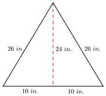 Determine the mass moment of inertia of the thin isosceles triangular ...