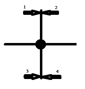A revolving door floating in space is seen from above is pictured below ...