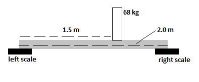 Suppose the student in the figure is 68 kg and the board being stood on ...