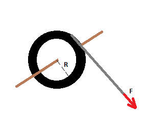 A uniform disk of radius 0.25 m is free to rotate without friction ...