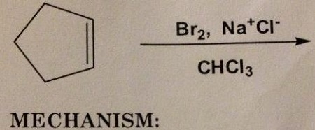 finish the reaction shown below and then provide a reasonable mechanism ...