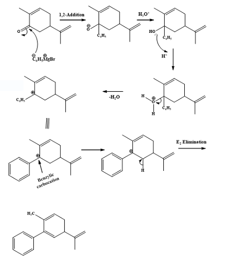 Carvone is the major constituent of spearmint oil. What products would ...