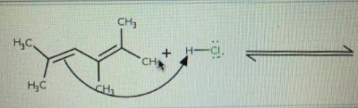 Draw step 1 of the mechanism for the protonation at C1 position ...