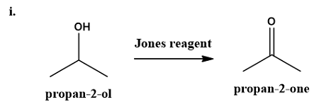 Describe the preparation of three ketones from alcohols, and write ...