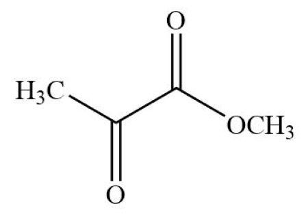 The ester produced from methanol and pyruvic acid could be named as a ...