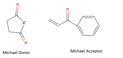 Draw the structures of the precursors for the following Michael ...