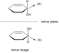 Sketch a mirror image structure for the given molecule. Is the image ...