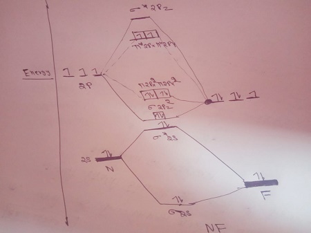Use molecular orbital theory to complete the ground state electron ...